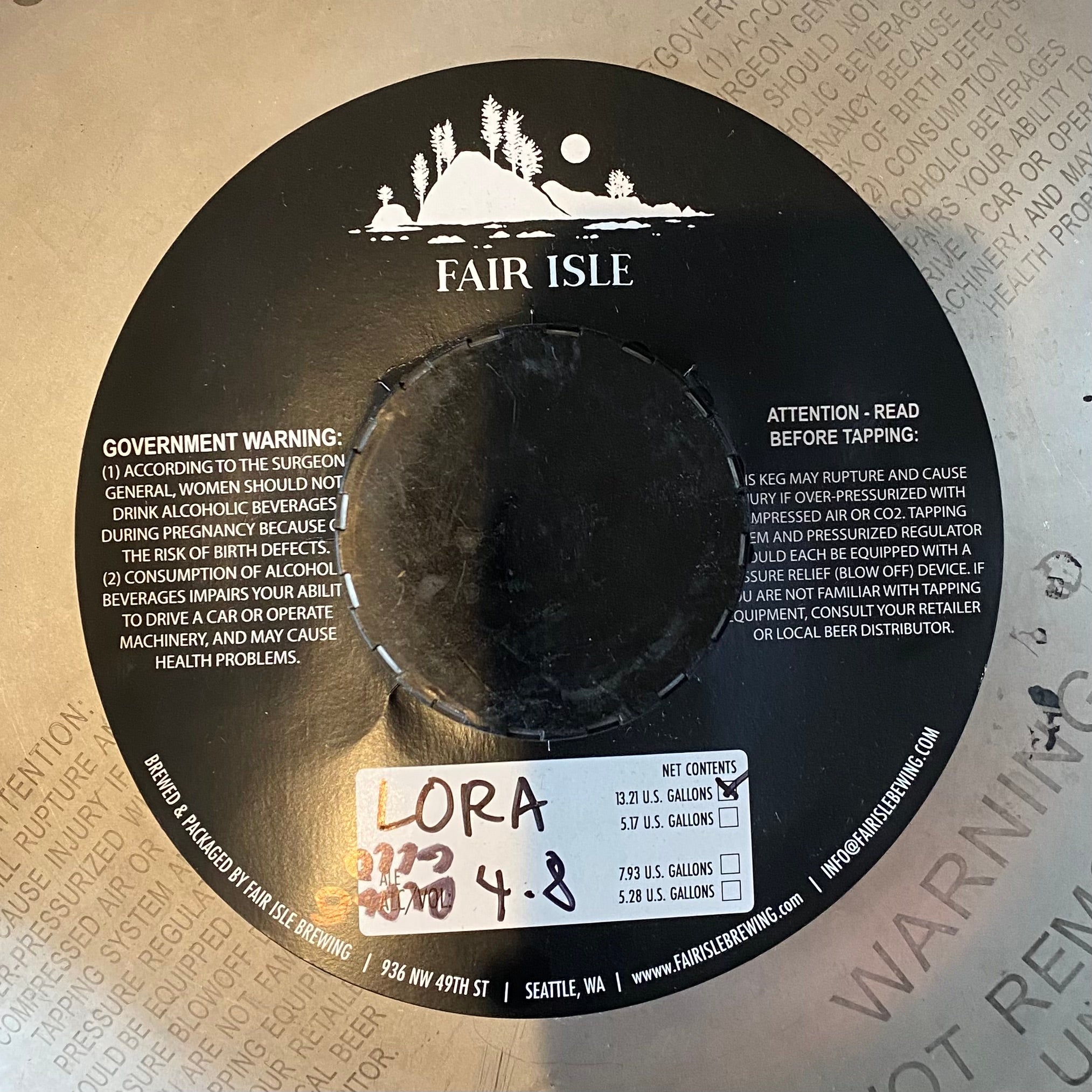 Fair Isle Lora Berry Oak-Aged Farmhouse Ale TO GO | RIDGEWOOD BOTTLE & TAP